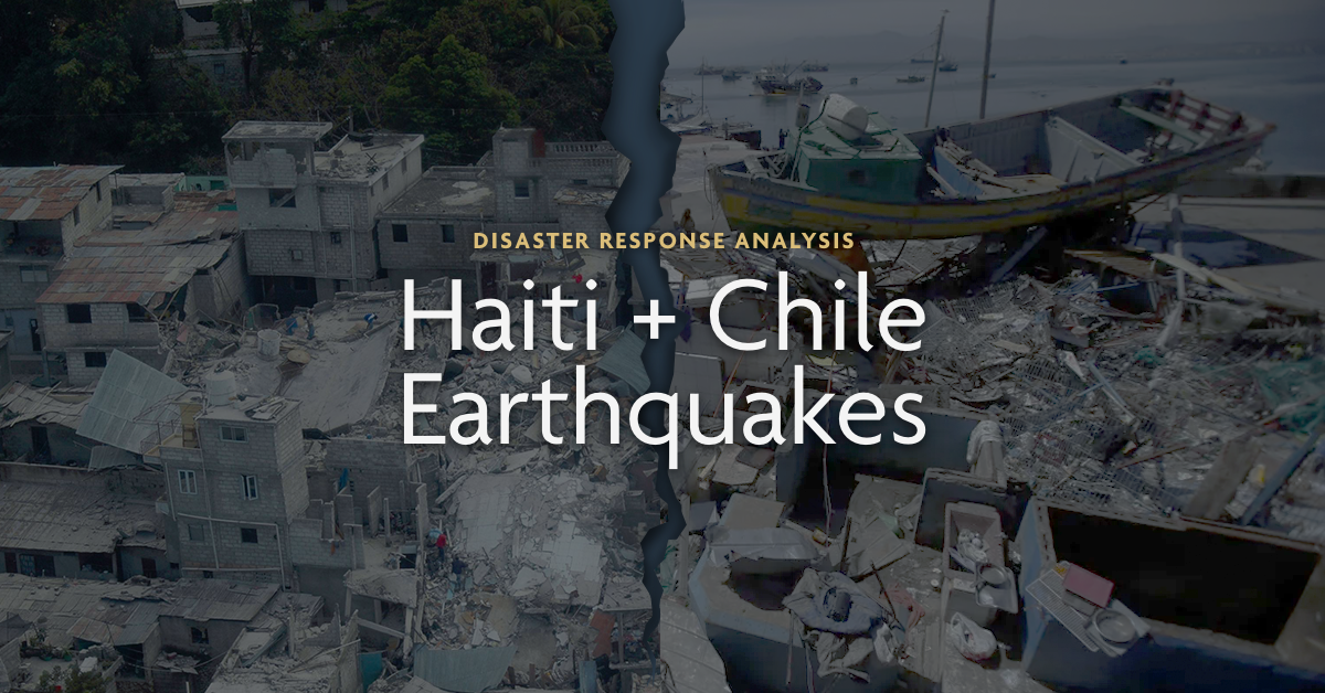 Disaster Response Analysis: Haiti + Chile Earthquakes - Prometheus